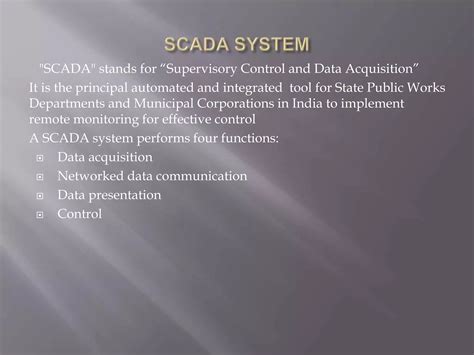 Implementation Of Scada System In Mci Pptx