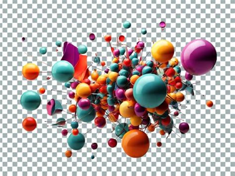 Premium Psd Abstract Molecules Background