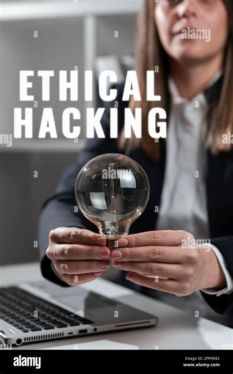 Writing Displaying Text Ethical Hacking Conceptual Photo A Legal