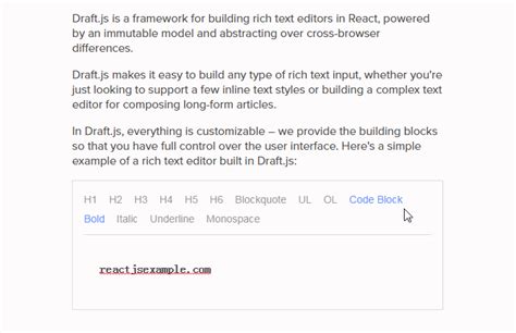 A React Framework For Building Text Editors