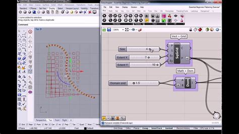 124 Grasshopper Fundamentals Of Attractor Points 3 Multiple Attractor Points Youtube