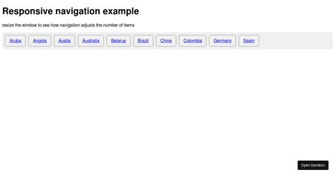 Simple Responsive Menu Example Fixed Forked Codesandbox