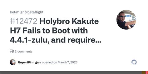 Holybro Kakute H7 Fails To Boot With 441 Zulu And Requires Sd Card