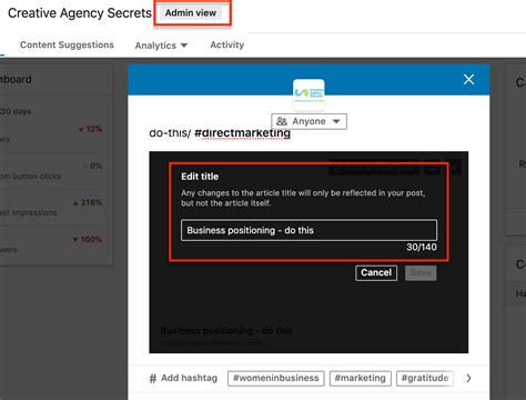 2 New LinkedIn Tools Saved Search And Article Title Edits Creative Agency Secrets