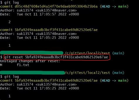 Git 과거로 돌아가기reset Reset 취소 Git 과거로 돌아가기reset Reset 취소