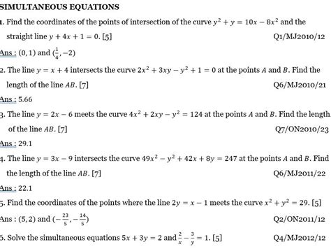 40370606 Additional Mathematics Simultaneous Equations 2003 Mj2017