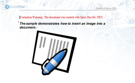 Word控件Spire Doc 图像形状教程 在 C VB NET 中的指定位置插入图像 c spire doc插入图片 CSDN博客