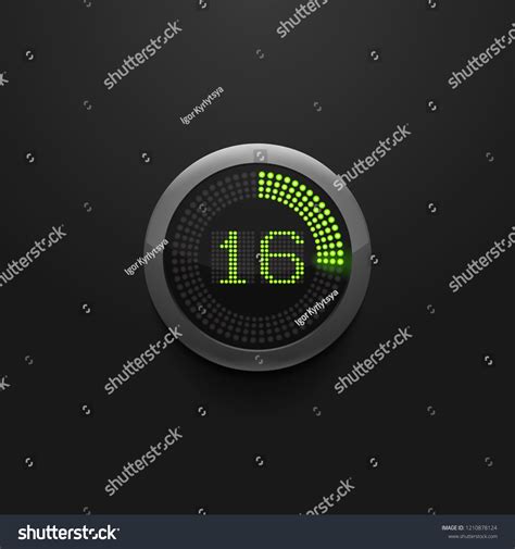 Digital Countdown Timer Clock Counter Vector 스톡 벡터 로열티 프리 1210878124 Shutterstock