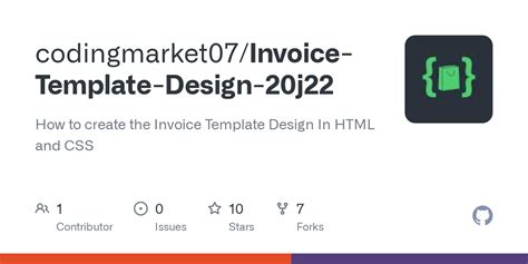 GitHub Codingmarket07 Invoice Template Design 20j22 How To Create