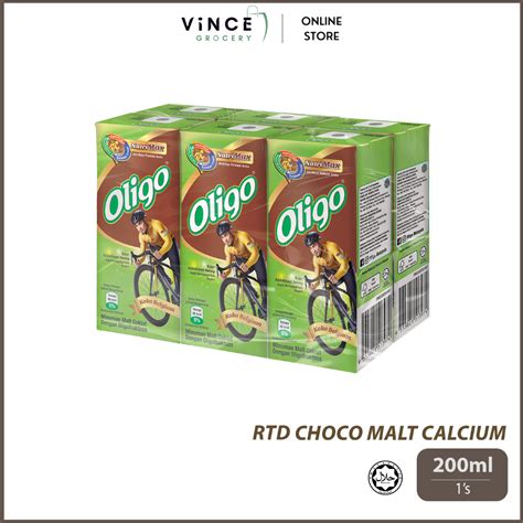 Oligo Rtd Choco Malt Calcium 200ml Shopee Malaysia