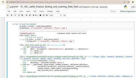 Lab 03 Week 2 Supervised Ml Regression And Classification Deeplearning Ai