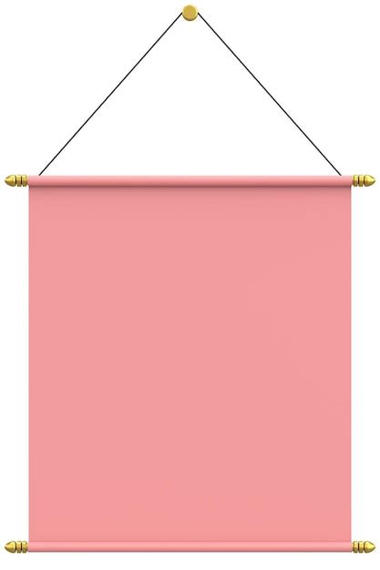 premium photo scroll paper text box 3d illustration
