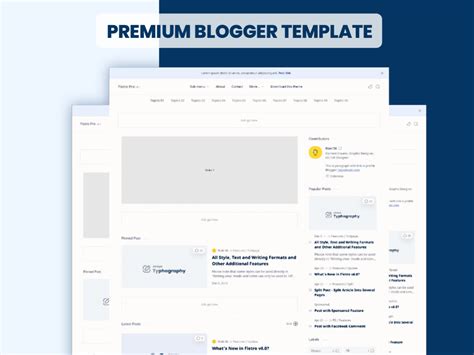 Fletro Pro V61 Premium Blogger Template By Techbolt On Dribbble