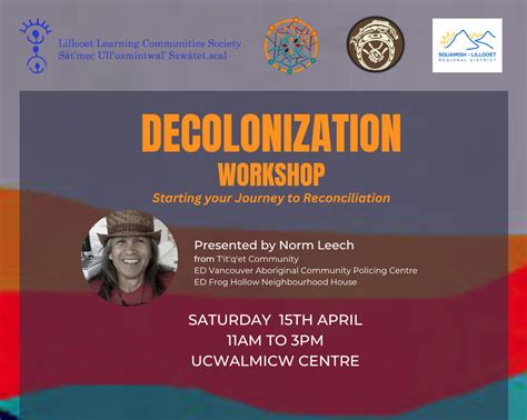 Decolonization Workshop The Lillooet Hub