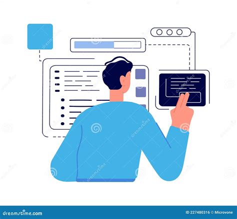 Java Technology Coder Programmer Boy Man Geek Boy Work With Abstract