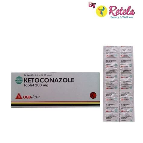 Jual Ketoconazole 200 Mg Dexa 1 Strip 10 Tablet Shopee Indonesia