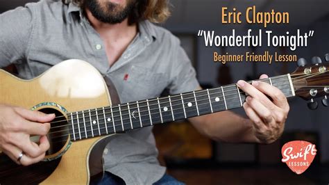 Eric Clapton Wonderful Tonight Easy Beginner Guitar Songs Lesson