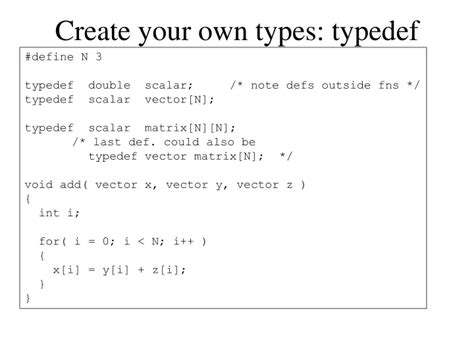 Ppt Create Your Own Types Typedef Powerpoint Presentation Free