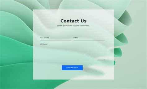 Image Background Contact Form Easyfrontend