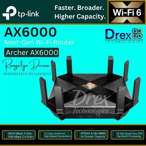 Tp Link Archer Ax6000 Next Gen Wi Fi 6 Router Computers And Tech Parts And Accessories Networking