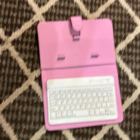 Tablets And Accessories Portable Wireless Bluetooth Keyboard With Leather Case Las Poshmark