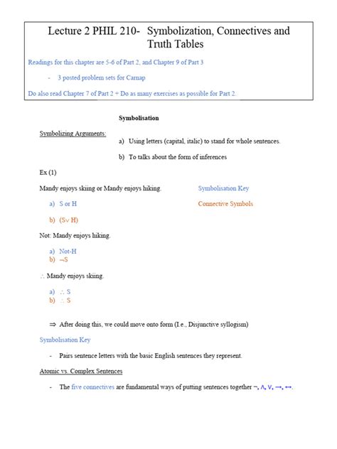 Lecture 2 Notes From Slides Pdf If And Only If Syntax