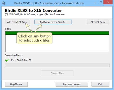 convert xlsx files to xls format with xlsx to xls converter