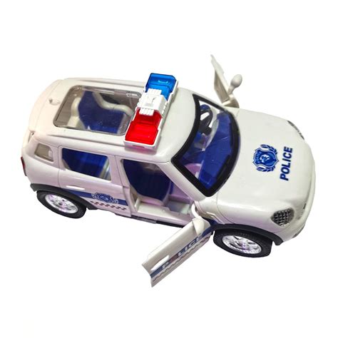 Полицейска кола 18 см с полицай прожекция със звук и светлина Emag Bg