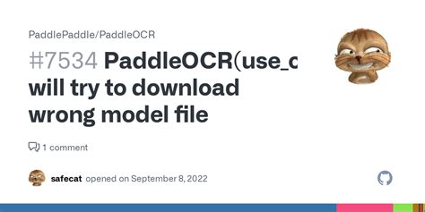 Paddleocruseonnxtrue Will Try To Download Wrong Model File · Issue