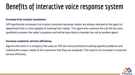 ppt interactive voice response system mtalkz powerpoint