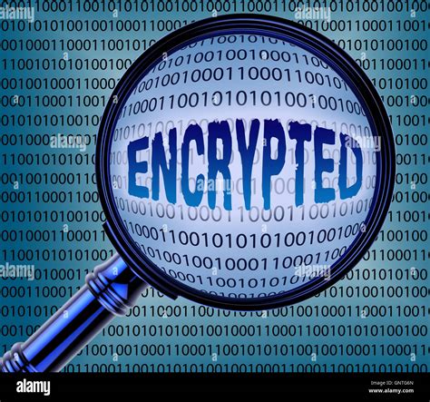 Encrypted Data Showing Data Coded D Rendering Stock Photo Alamy