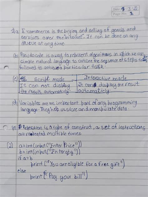 Computer Science Exam Pdf