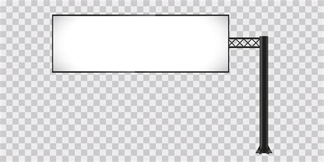 트랜스파렛 Bg에 하나의 열 모형 간판이 있는 거리 간판 모형 디자인 빈 3d 광고 배너 모형 벡터 일러스트레이션 디자인 0명에 대한 스톡 벡터 아트 및 기타 이미지