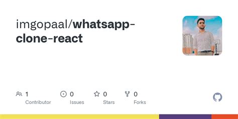 github imgopaal whatsapp clone react