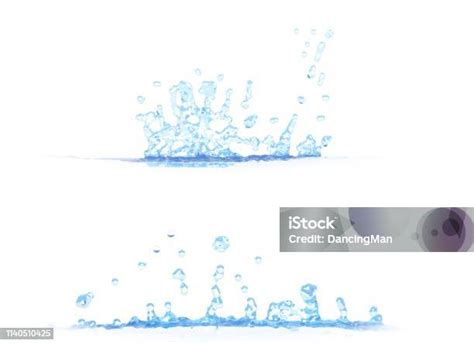 어떤 목적을 위해 흰색 절연 예쁜 물 스플래시모의 모형 2 측면의 3d 그림 3차원 형태에 대한 스톡 사진 및 기타 이미지 3차원 형태 기포 디지털 생성 이미지