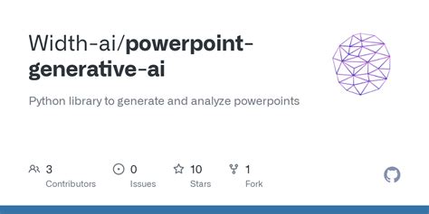 Github Width Aipowerpoint Generative Ai Python Library To Generate