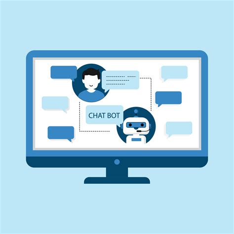 Artificial Intelligence Chatbot On Computer Screen 24150485 Vector Art