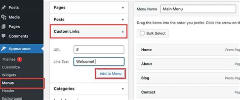 How To Add Custom Items To Specific Wordpress Menus