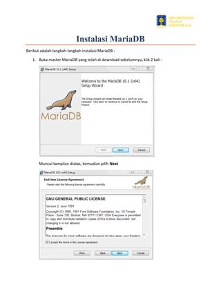 Cara Mudah Instalasi Konfigurasi Di Mariadb Pdf