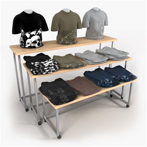 3d Model T Shirt Table Shirts