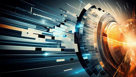 Abstract Business Technology Background Generate Ai Stock Illustration Illustration Of