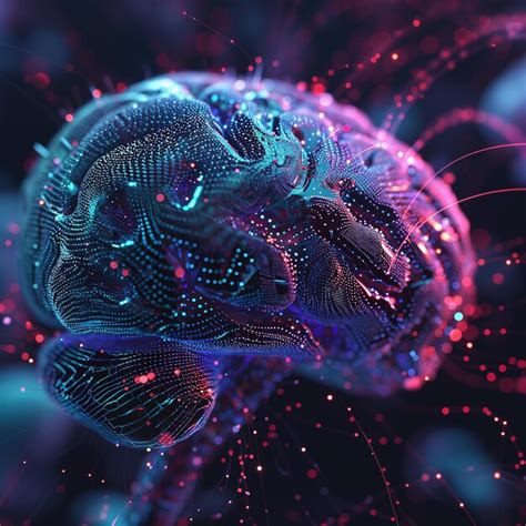 premium ai image neural network transforming into human brain 3d