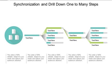 Synchronization And Drill Down One To Many Steps Ppt PowerPoint