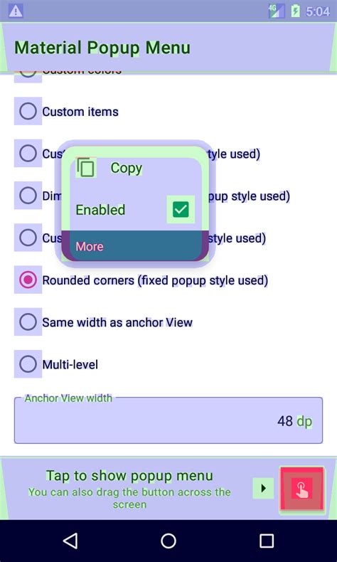 Dismiss Is Not Working When Tap Outside Of Popup Window Issue Zawadz MaterialPopupMenu