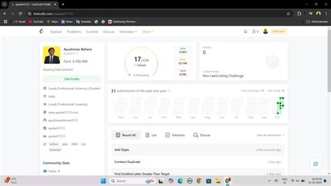50daysofcode Leetcodechallenge Codingjourney Techgrowth Ayushman