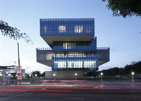 Glazed Boxes Cantilever Outwards From Tatiana Bilbaos Bioinnova
