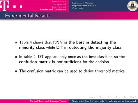 Supervised Learning Methods For Skin Segmentation Based On Color Pixel Classiﬁcation Ppt