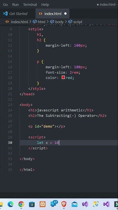 Javascript Operators Part 3 Html Javascript Operator Shorts