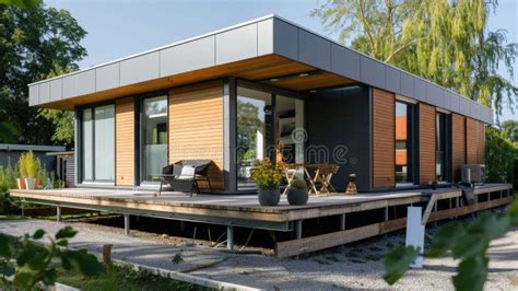 A Cozy Small House With A Deck And Patio Perfect For Real Estate Or Outdoor Living Concepts