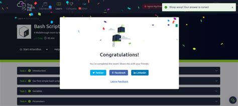 Meyssa Zeydi On Linkedin Tryhackme Bashscripting Automation